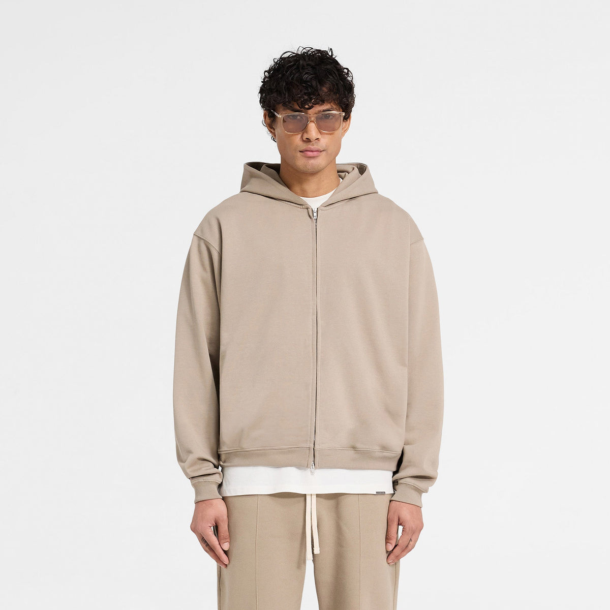 Initial Zip Hoodie | Dune | REPRESENT