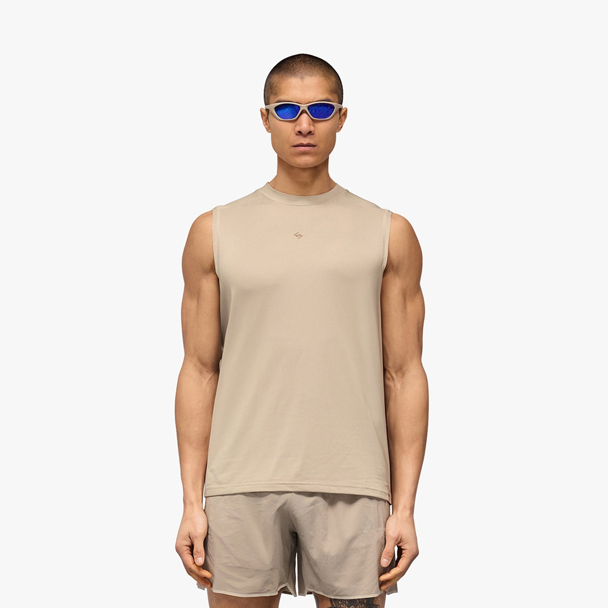 247 Contour Run Tank - Pebble | REPRESENT