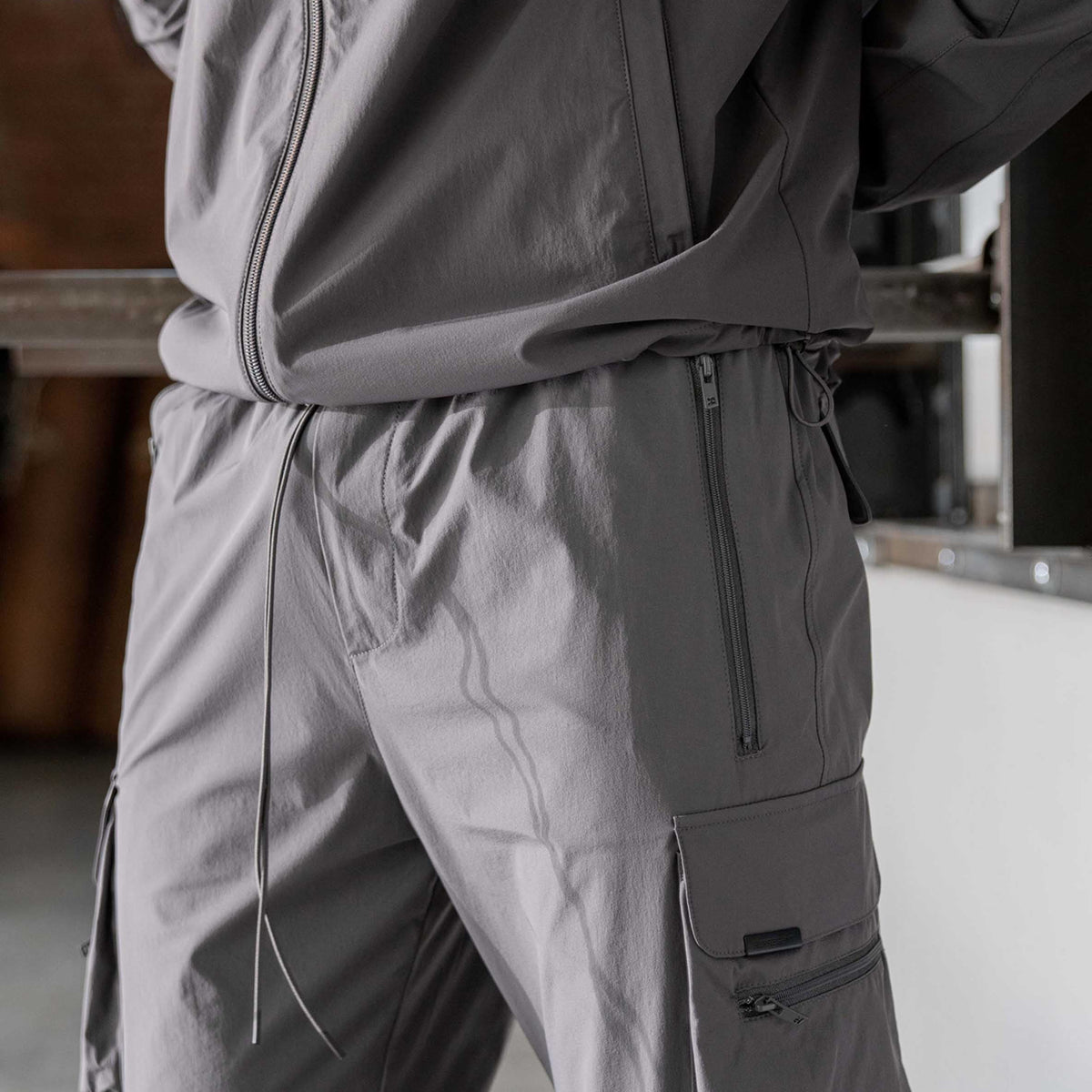 247 Pants | Represent Men’s Grey Technical Cargo Pants | REPRESENT