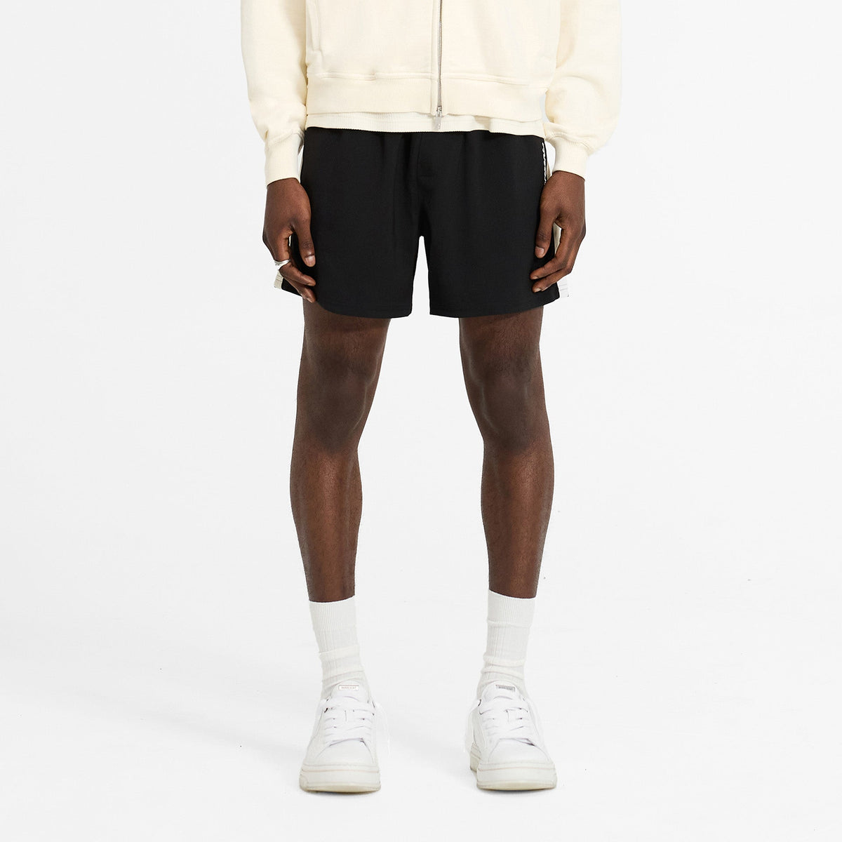 Jet Black Track Shorts | REPRESENT