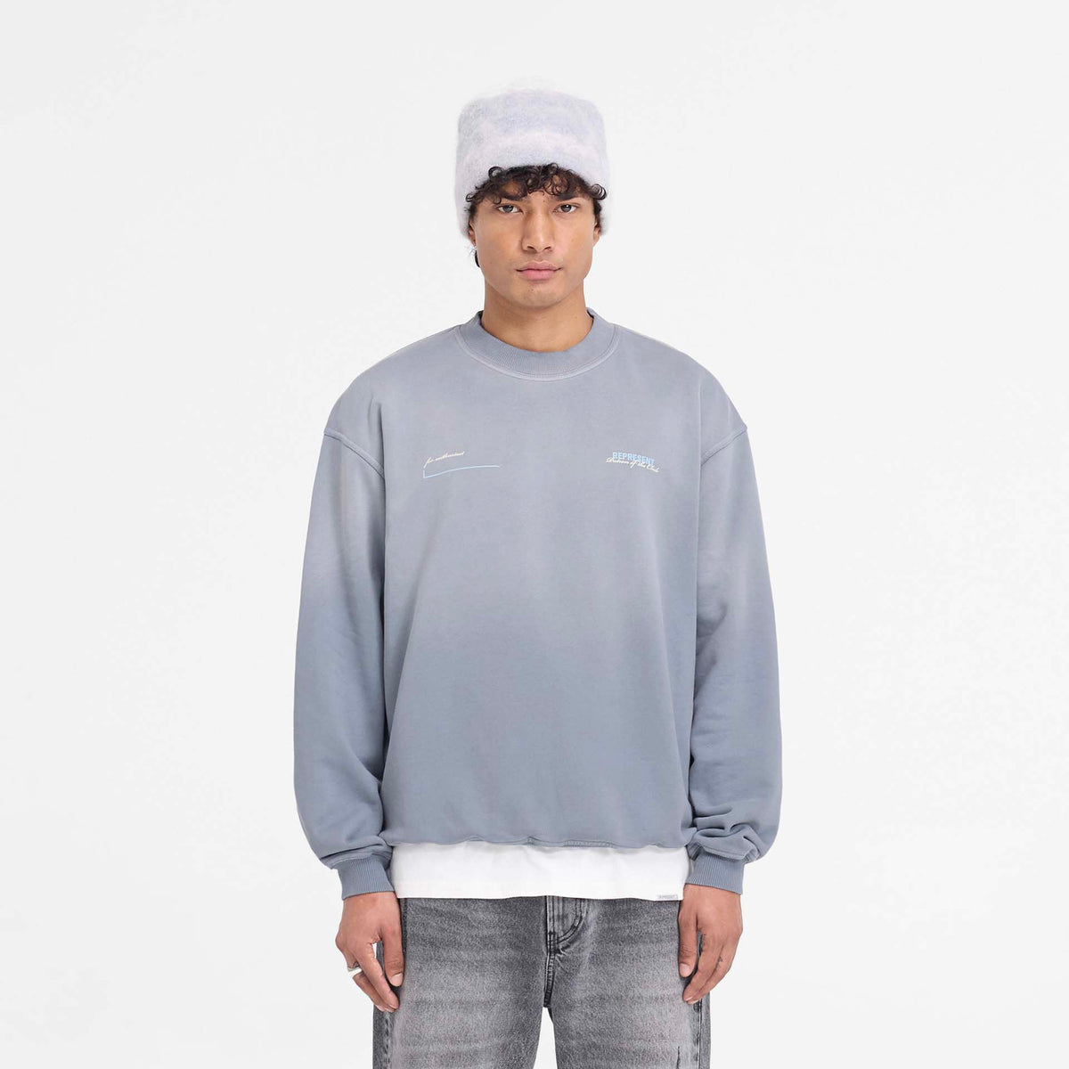 Washed Grey Sweater | Patron of the Club | REPRESENT