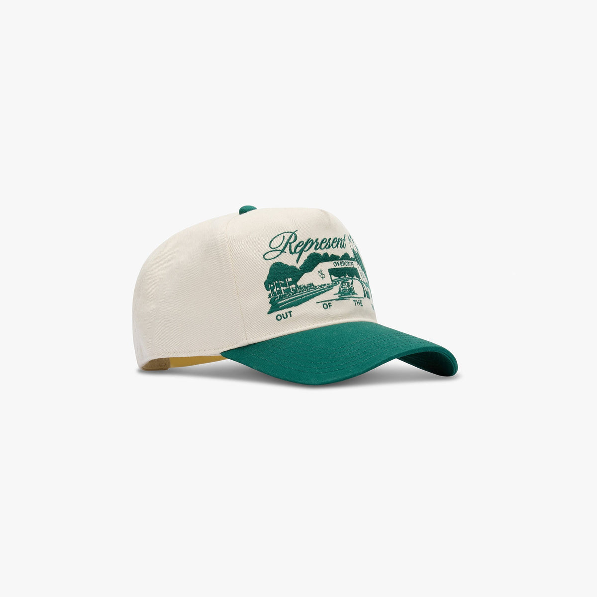 Raceway Cap - Antique White Forest Green | REPRESENT