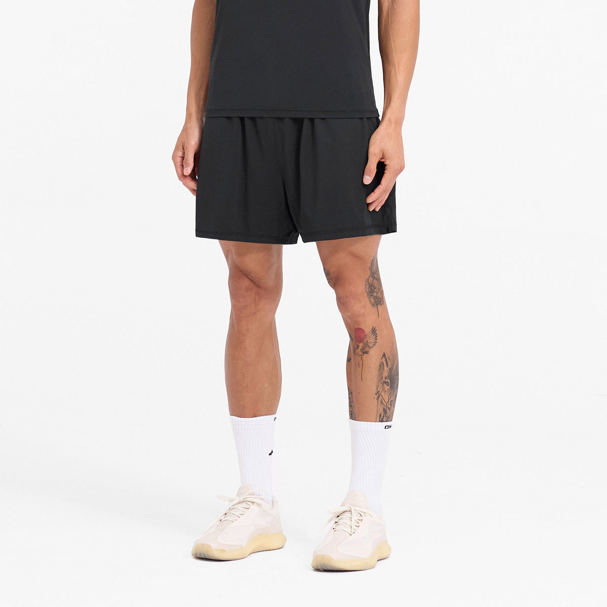 Black Mesh Gym Shorts | 247 DNA | REPRESENT