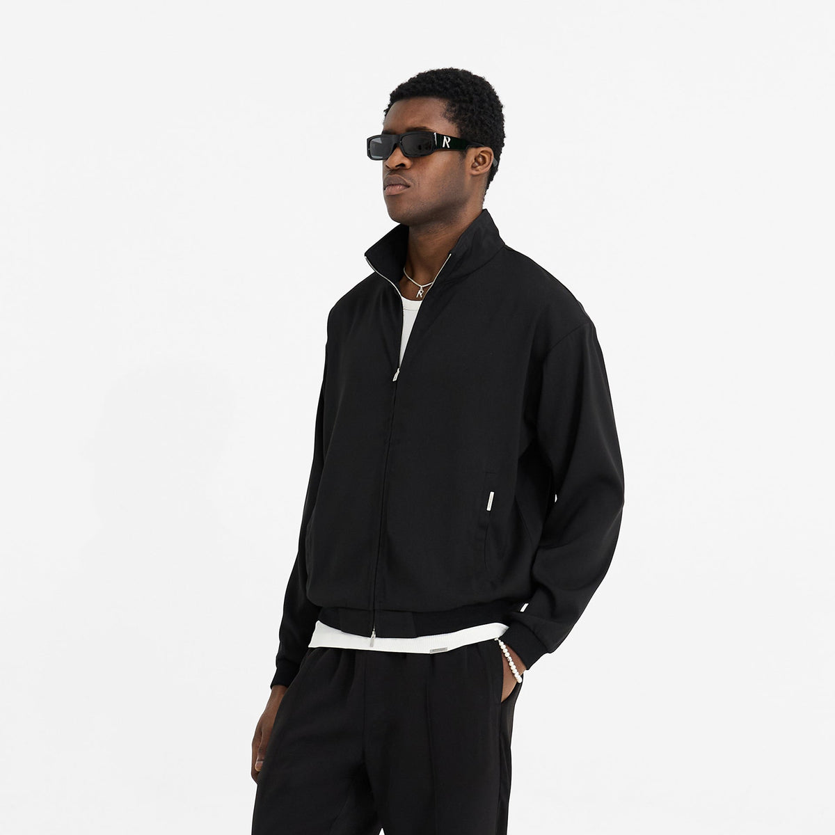 Initial Track Jacket - Black | REPRESENT