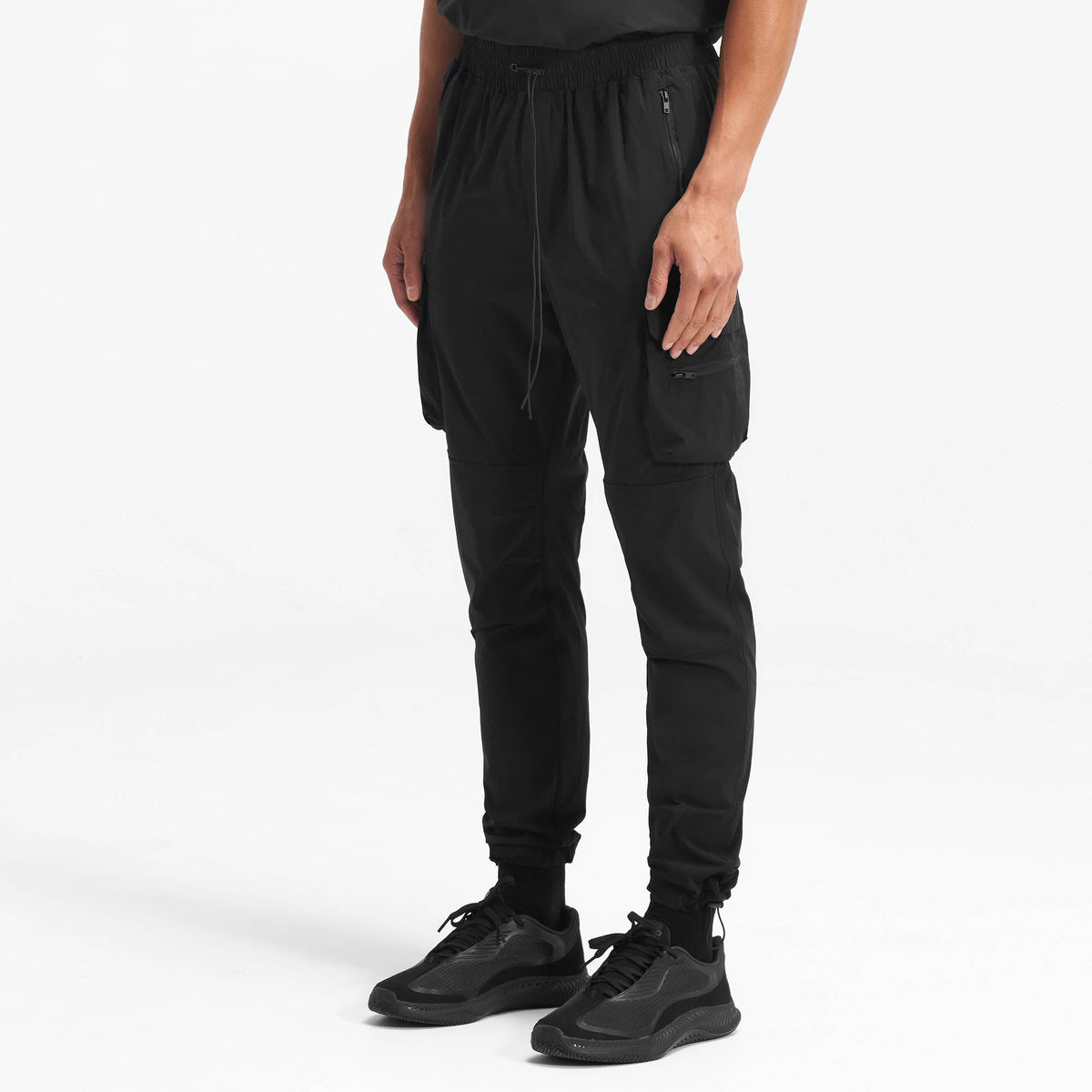 247 Pants | Black Nylon Cargo Pants | REPRESENT CLO