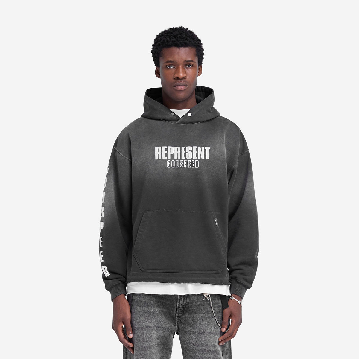 Godspeed Hoodie - Aged Black | REPRESENT