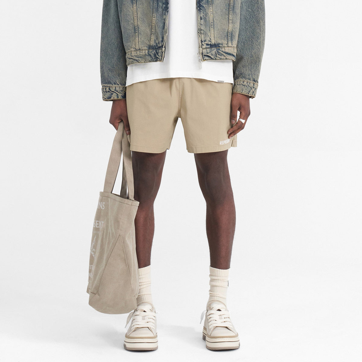 Represent Short - Washed Taupe | REPRESENT