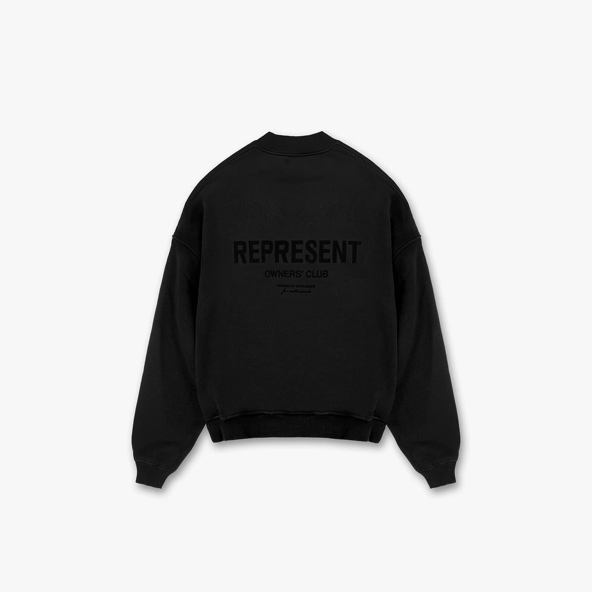 Represent Owners' Club Flocked Sweater | Black | REPRESENT