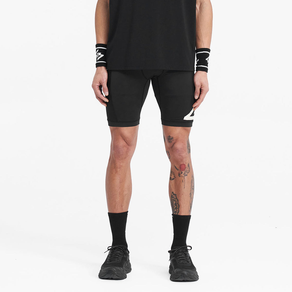 Black Running Half Tights | 247 | REPRESENT